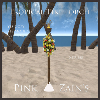 Second Life Marketplace - Tropical Tiki Torch - T1