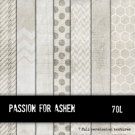 Second Life Marketplace - Passion for Ashen Gray White Pale Grunge Textures