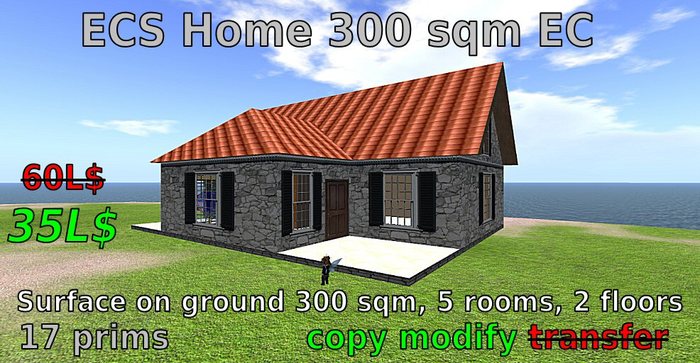 Second Life Marketplace - ECS Home 300 sqm EC box