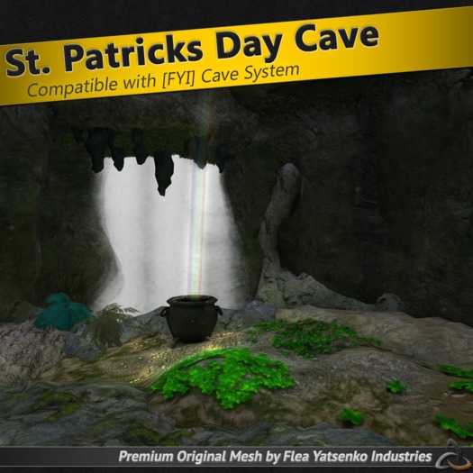 Second Life Marketplace - [FYI] Mesh St Patrick's Day Cave Grotto For ...