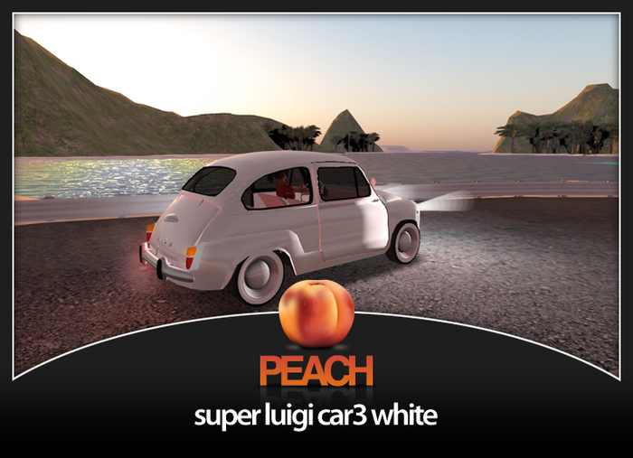 Second Life Marketplace - PEACH - Luigi3 car white