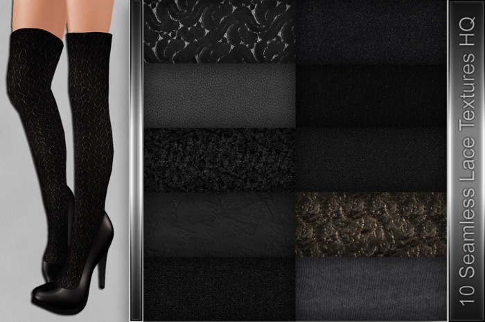 Second Life Marketplace - Full Perm Seamless Lace Textures Vol 1 ...