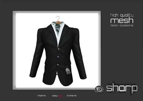 Second Life Marketplace - sharp by [ZD] - MESH - "Ashton" Suit Jacket