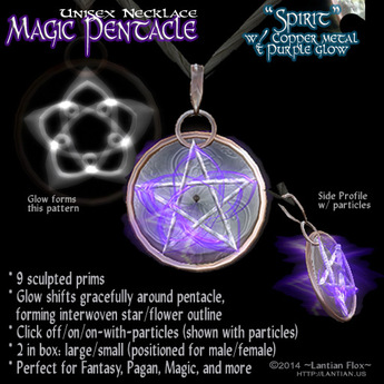 Second Life Marketplace - ~L/Fx~Necklace - Magic Pentacle, Spirit ...