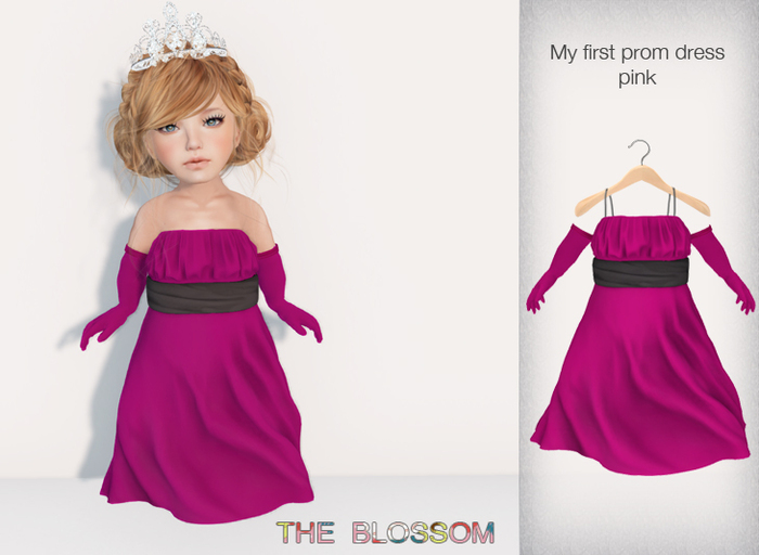 Second Life Marketplace - .The Blossom. My first prom dress PINK ...