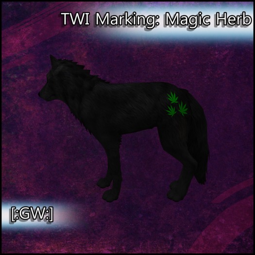 Second Life Marketplace - [:GW:] TWI Timber Wolf : MLP Marking : Magic Herb