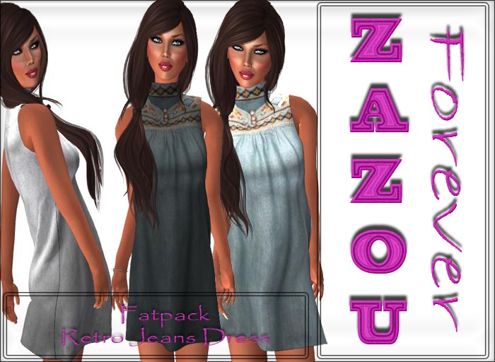 Second Life Marketplace - ZaZou Mesh Jeans Retro Style Fatpack