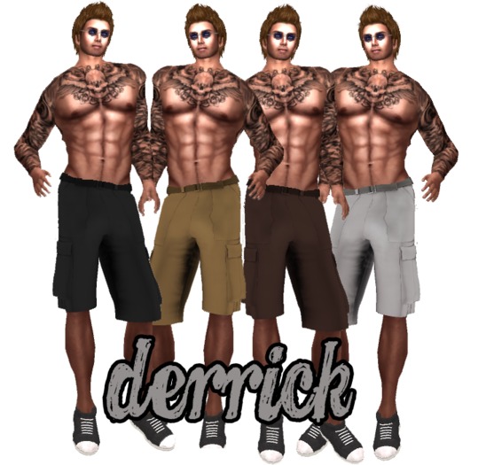 Second Life Marketplace - *PP* Derrick Desert Cargo Shorts