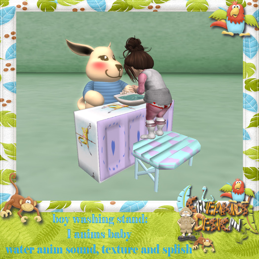 Second Life Marketplace - (baby) boy washing stand