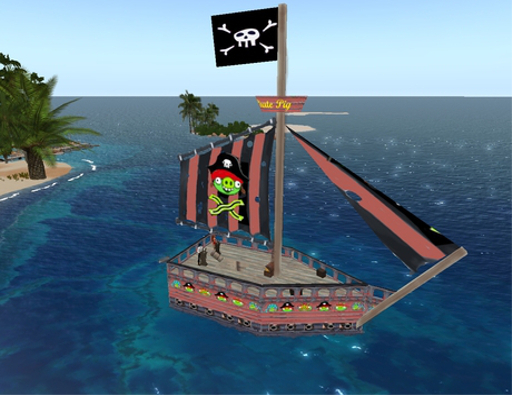 Second Life Marketplace - PIRATE PIG SHIP