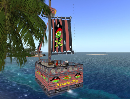 Second Life Marketplace - PIRATE PIG SHIP