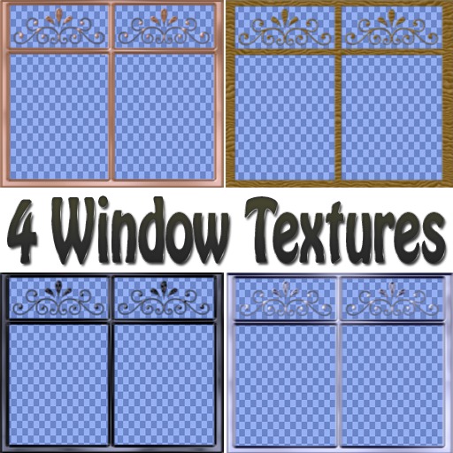 Second Life Marketplace - *La Bella store* 4 Window Textures Box 2