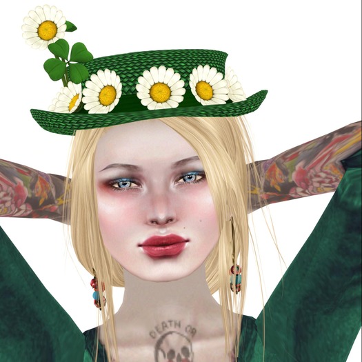Second Life Marketplace - The Mad Hattery Touch of Irish Ladies Hat (Boxed)