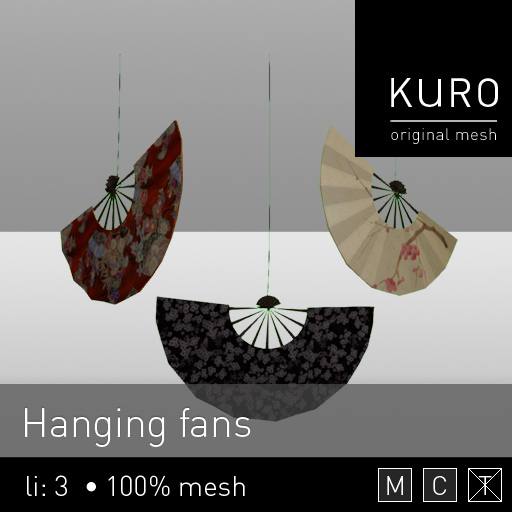 Second Life Marketplace - Kuro - Hanging fans