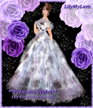 Second Life Marketplace - *Princess Violet*evening dress set