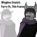 Second Life Marketplace - Wingless emoto's furry-fit thin-framed glasses