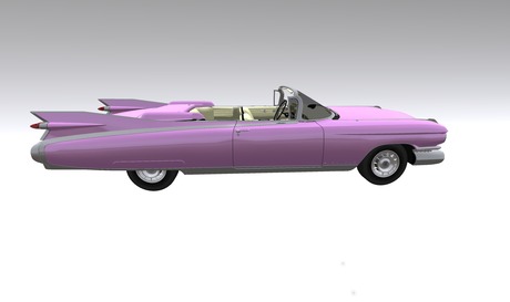 Second Life Marketplace - 1959 Caddy pink v.1.3 with cd player Cars ...