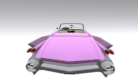 Second Life Marketplace - 1959 Caddy pink v.1.3 with cd player Cars ...