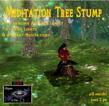 Second Life Marketplace - *EbE* Meditation Tree Stump