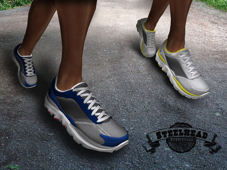 Second Life Marketplace - Steelhead Men's Mesh Athletic Shoes