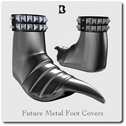 Second Life Marketplace - Blackburns Future Metal Foot Covers