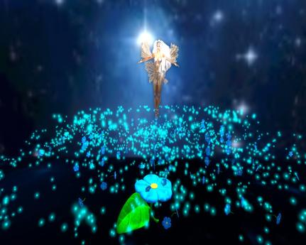 Second Life Marketplace - Box "Magic Blue Flower" by Lucylla Seerose