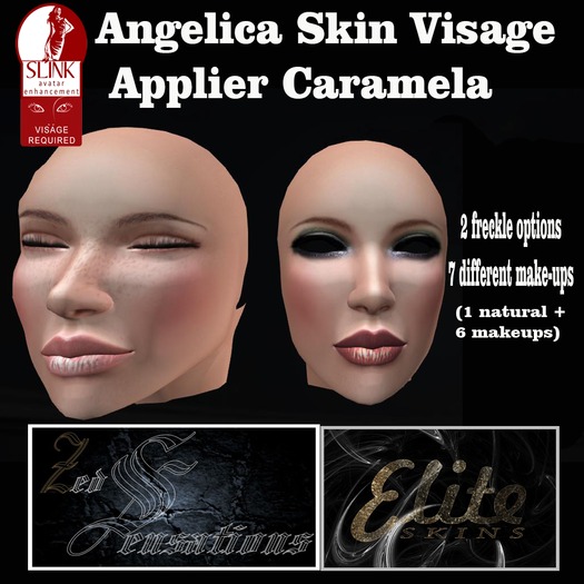 Second Life Marketplace - 170 Elite Skins*.Angelica Visage Skin Hud ...