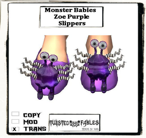 Second Life Marketplace - **TF** Monster Babies Zoe Purple - Touch to ...