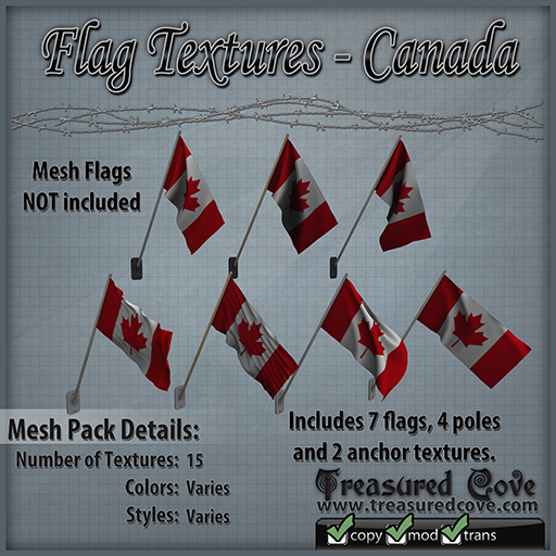 Second Life Marketplace - -TC- Flag Textures - Canada 50% Discount!!
