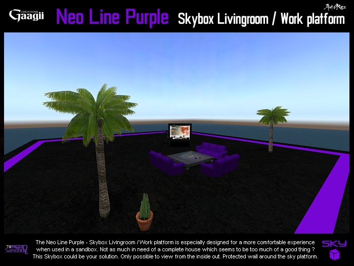 Second Life Marketplace - Gaagii - Neo Line Purple ::SKYBOX::