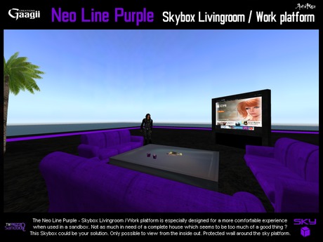 Second Life Marketplace - Gaagii - Neo Line Purple ::SKYBOX::