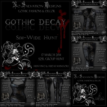 Second Life Marketplace - [[NS]] No Salvation Designs *MESH* Men's ...