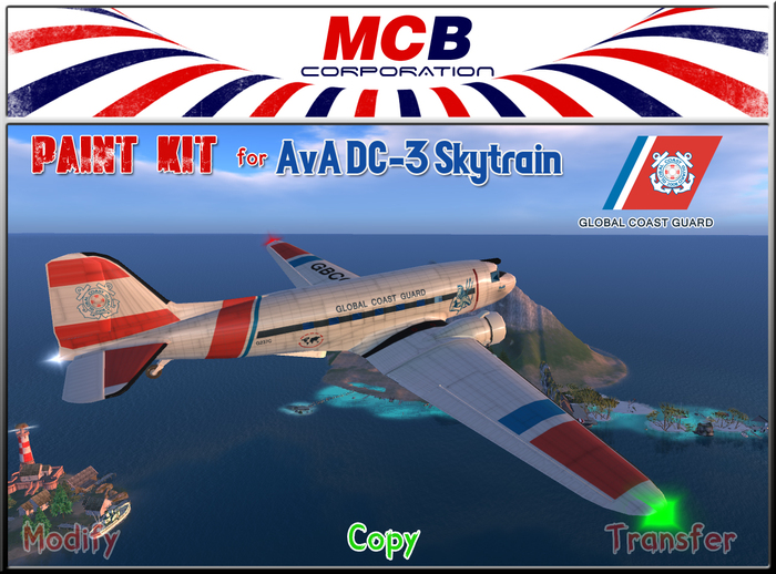 Second Life Marketplace - ::MCB:: GLOBAL COAST GUARD - GBCG - Paint Kit ...