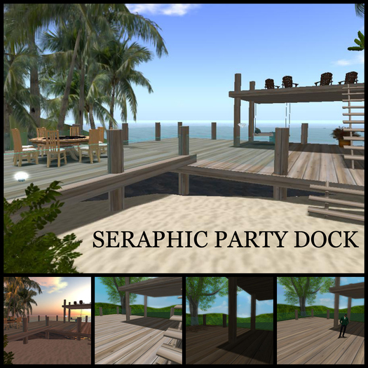 Second Life Marketplace - Seraphic Multi level deck Lightwood (Modern ...