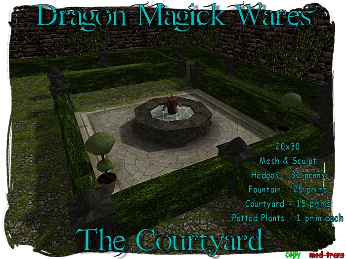 Second Life Marketplace - Dragon Magick Wares The Courtyard System ...