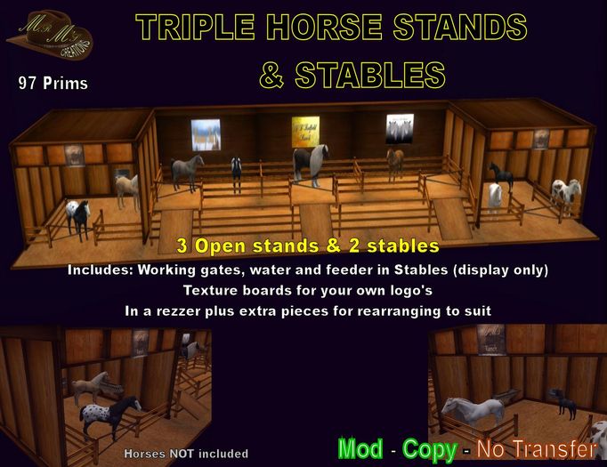Second Life Marketplace - Horse Stands & Stables