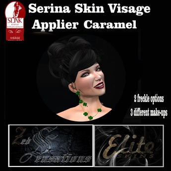 Second Life Marketplace - Elite Skins*.Serina Visage Skin Hud Caramel ...