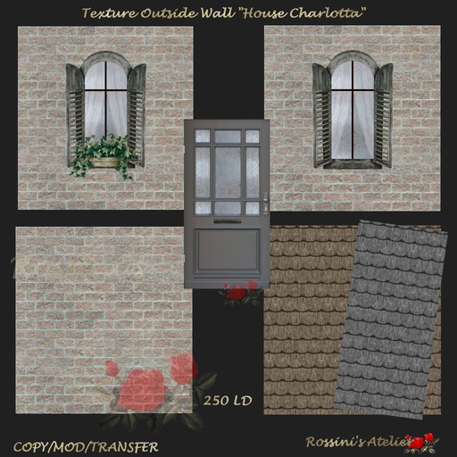 Second Life Marketplace - Texture Outside Wall "House Charlotta"