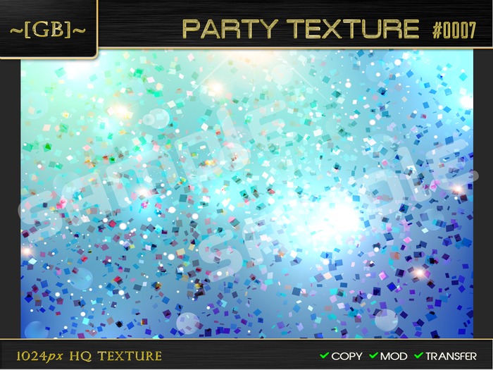 Second Life Marketplace - ~ [GB] Textures HQ ~ 00075 - Party Texture #0007