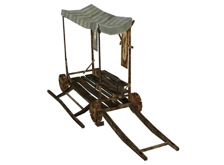 Second Life Marketplace - Aedifex Medieval Market Cart LOW POLY FULL ...