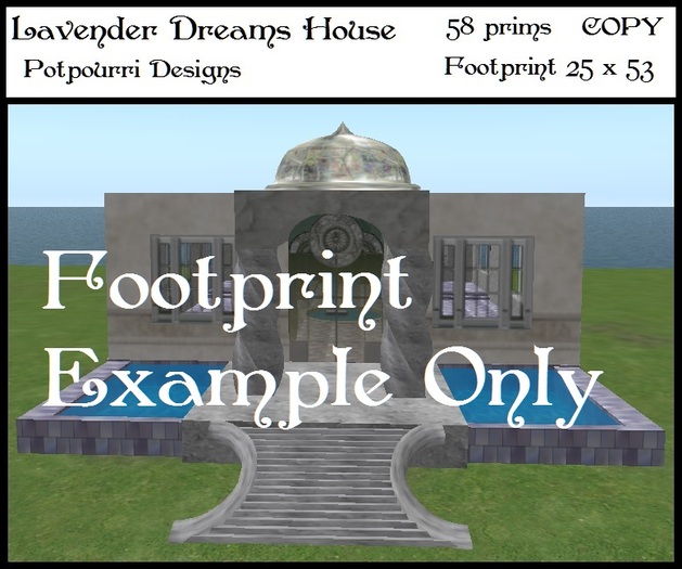 Second Life Marketplace - Lavender Dreams House FOOTPRINT ONLY