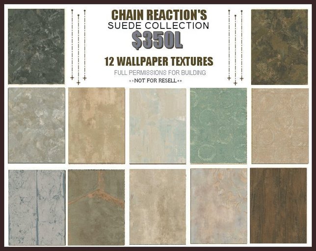Second Life Marketplace - CR-SUEDE COLLECTION WALLPAPER TEXTURES