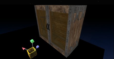 Second Life Marketplace - MW Fridge / display cabinet medieval wood boxed