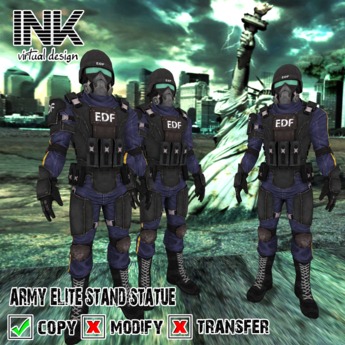 Second Life Marketplace - Army Elite - Stand Statue v3 - INK