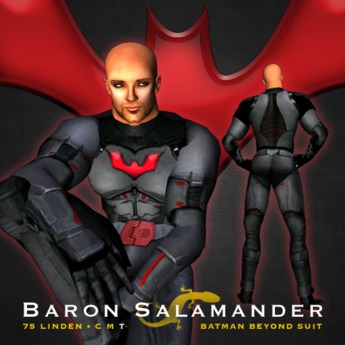 Second Life Marketplace - BATMAN BEYOND SUIT - BARON SALAMANDER