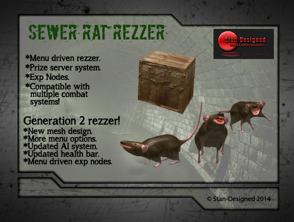 Second Life Marketplace - Sewer Rat Rezzer Gen 2
