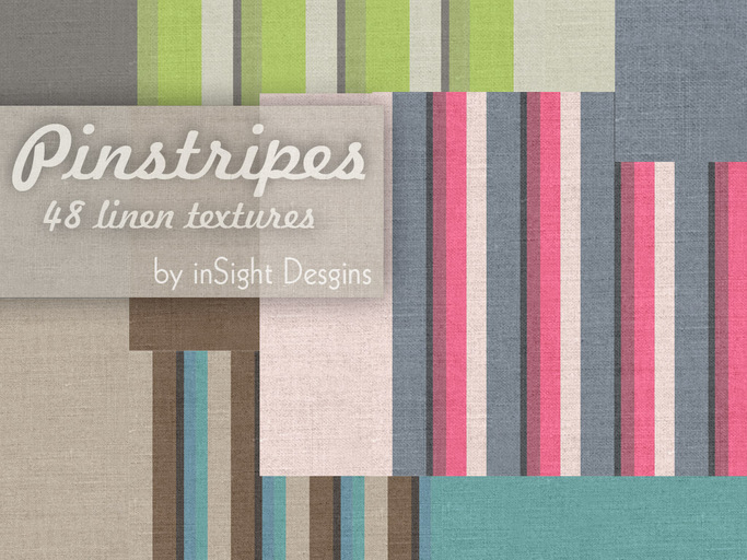Second Life Marketplace - Pinstripes - 48 plain & striped linen textures