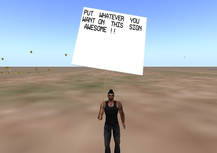 Second Life Marketplace - Customizable sign
