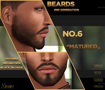 Second Life Marketplace - -Nivaro- 2nd Generation Beards - DEMOS