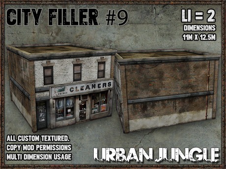 Second Life Marketplace - CITY FILLER 9 - MESH - URBAN JUNGLE